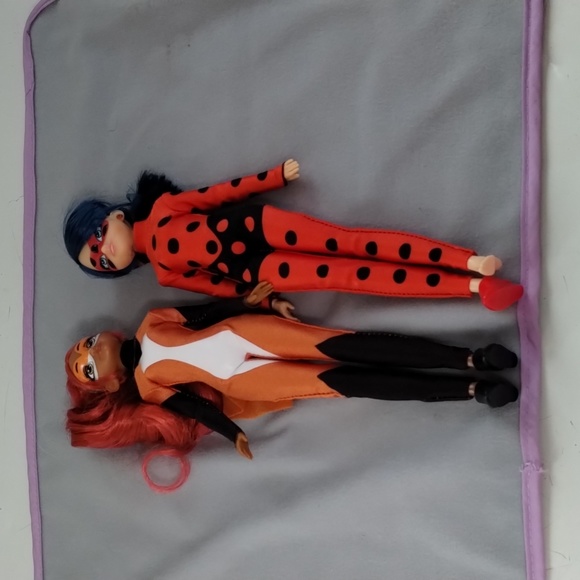 Miraculous Lady Bug | Toys | Set Of 2 Miraculous Lady Bug Dolls Ladybug ...